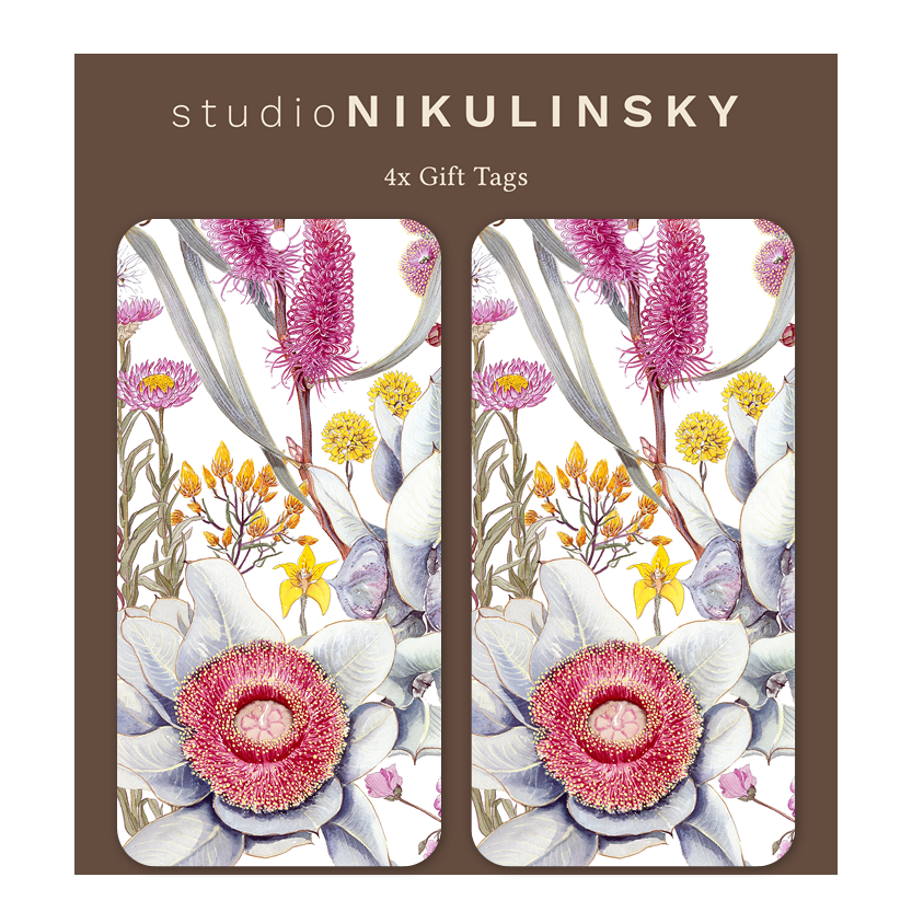 Rectangle Gift Tag Pack: Macrocarpa – STUDIO NIKULINSKY