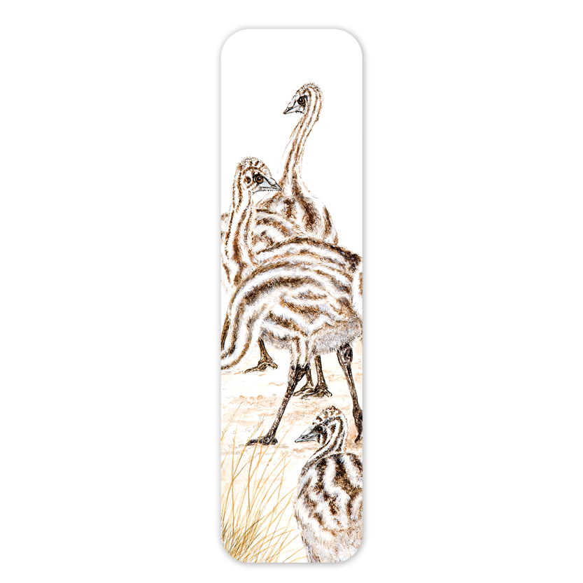 Bookmark: Emu chicks – STUDIO NIKULINSKY
